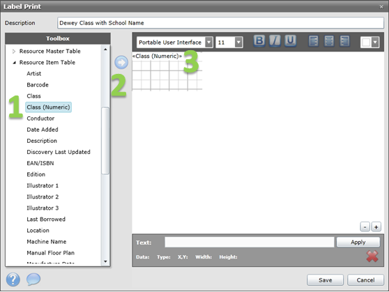 Creating and Editing Label Templates